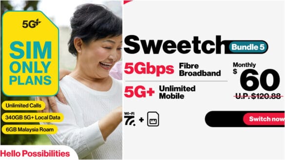 Singtel launches $6 Seniors SIM plan and Sweetch broadband-mobile bundle
